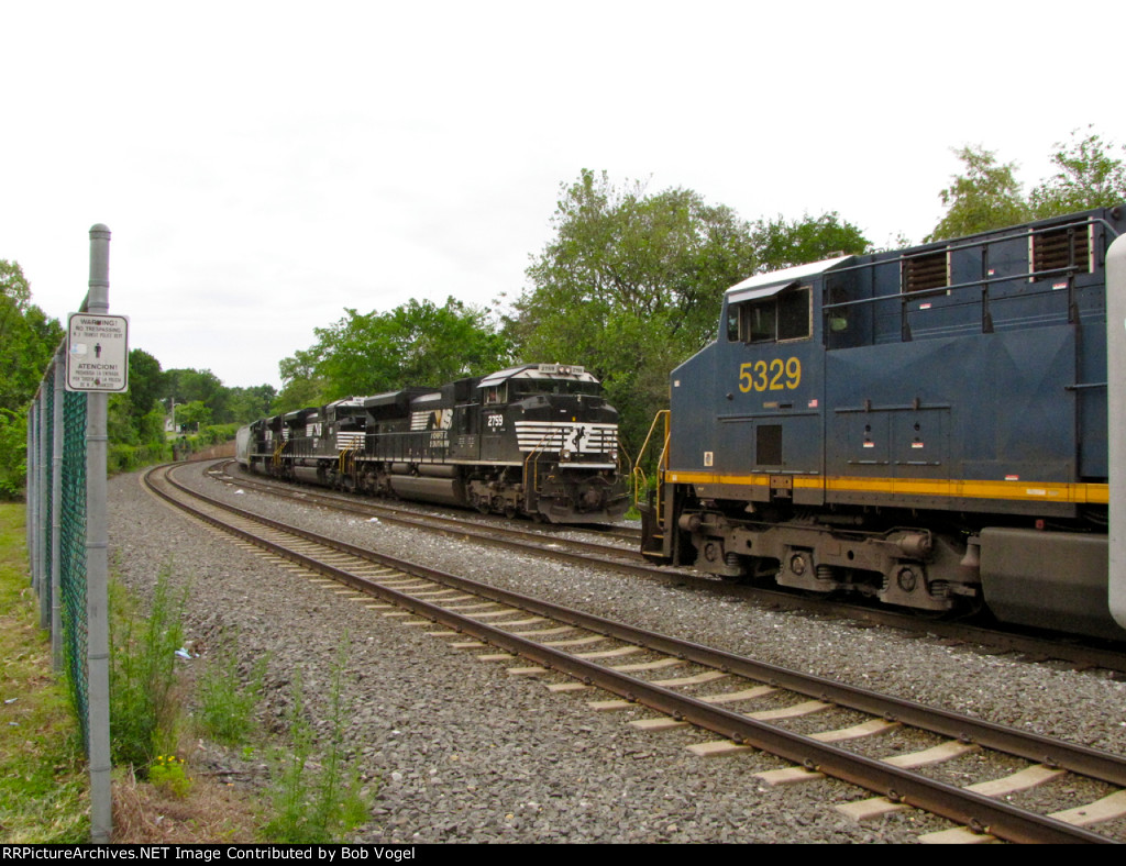 CSX 5329 and NS 2759
